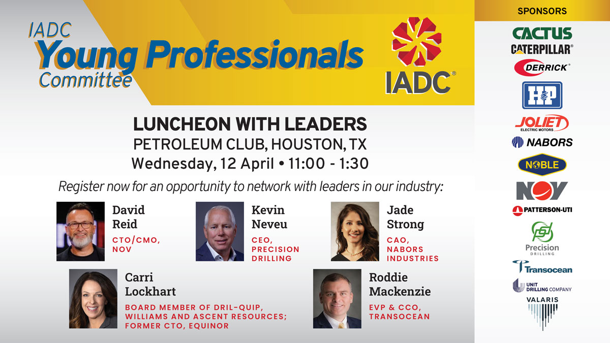Upcoming Young Professionals Committee "Luncheon with Leaders" - IADC.org